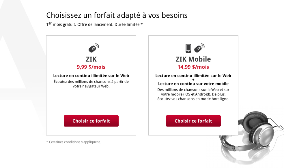 Zik.ca: Enfin une plateforme en flux continu québécoise [Test]
